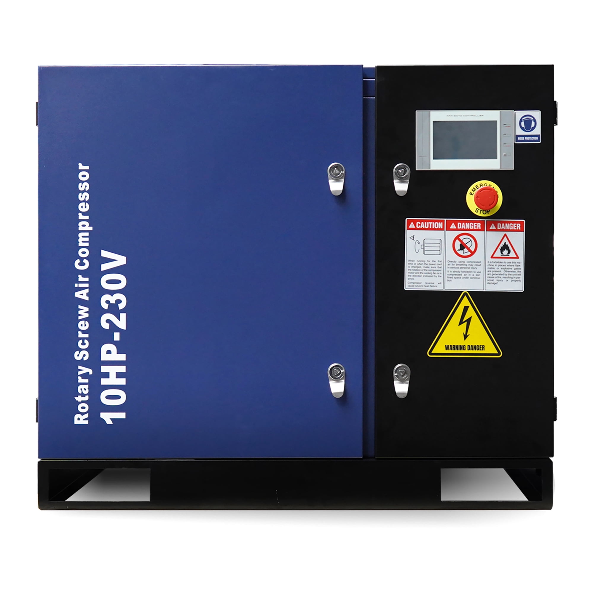 10HP Rotary Screw Air Compressor, 34CFM, 125PSI, 230V 3PHASE 60HZ ...