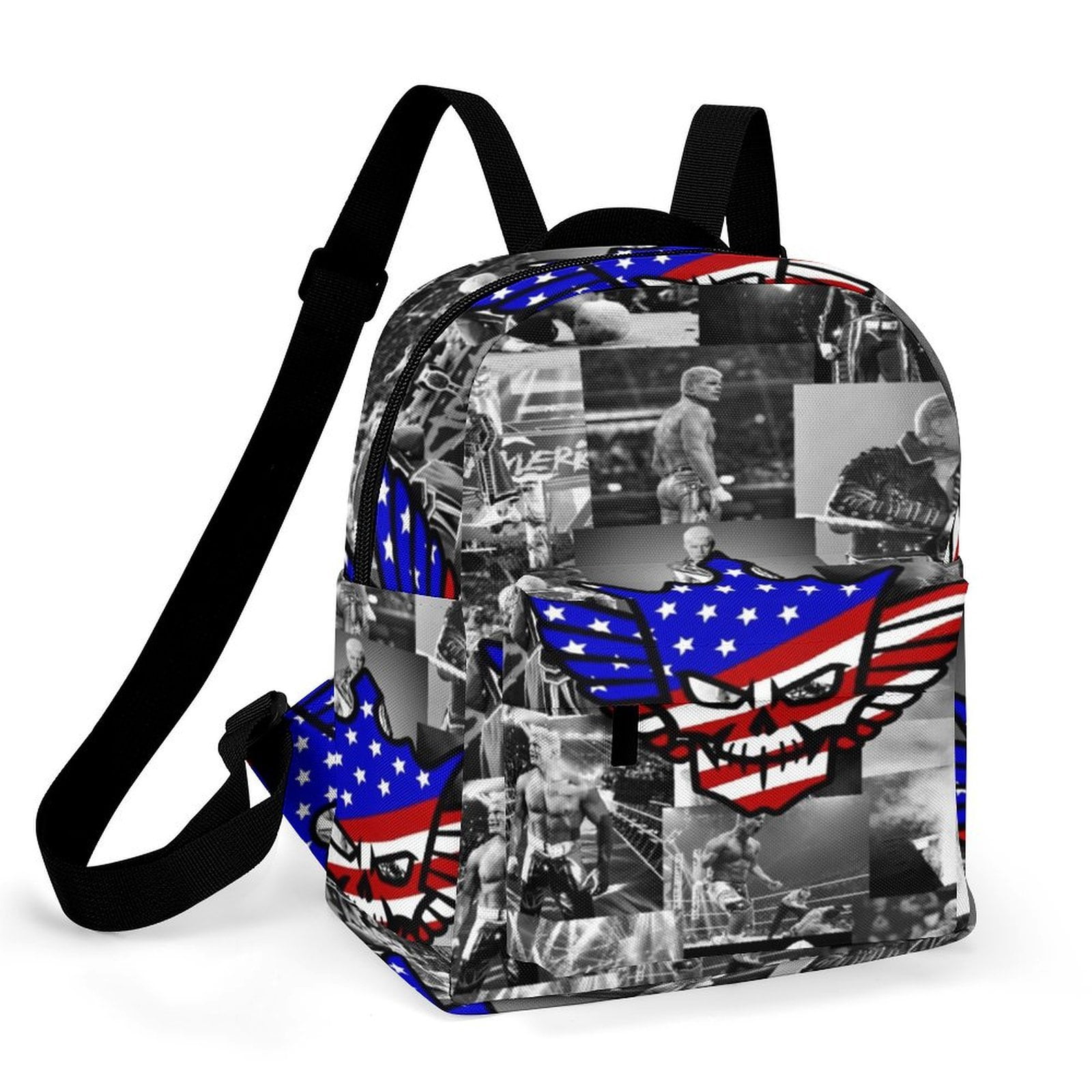 10In Co-dy Wrestler Rh0d Backpack Front Pocket Small Knapsack Daypack ...