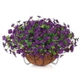 10In DIY Chain Hanging Basket With Artificial Violet Charming Home ...