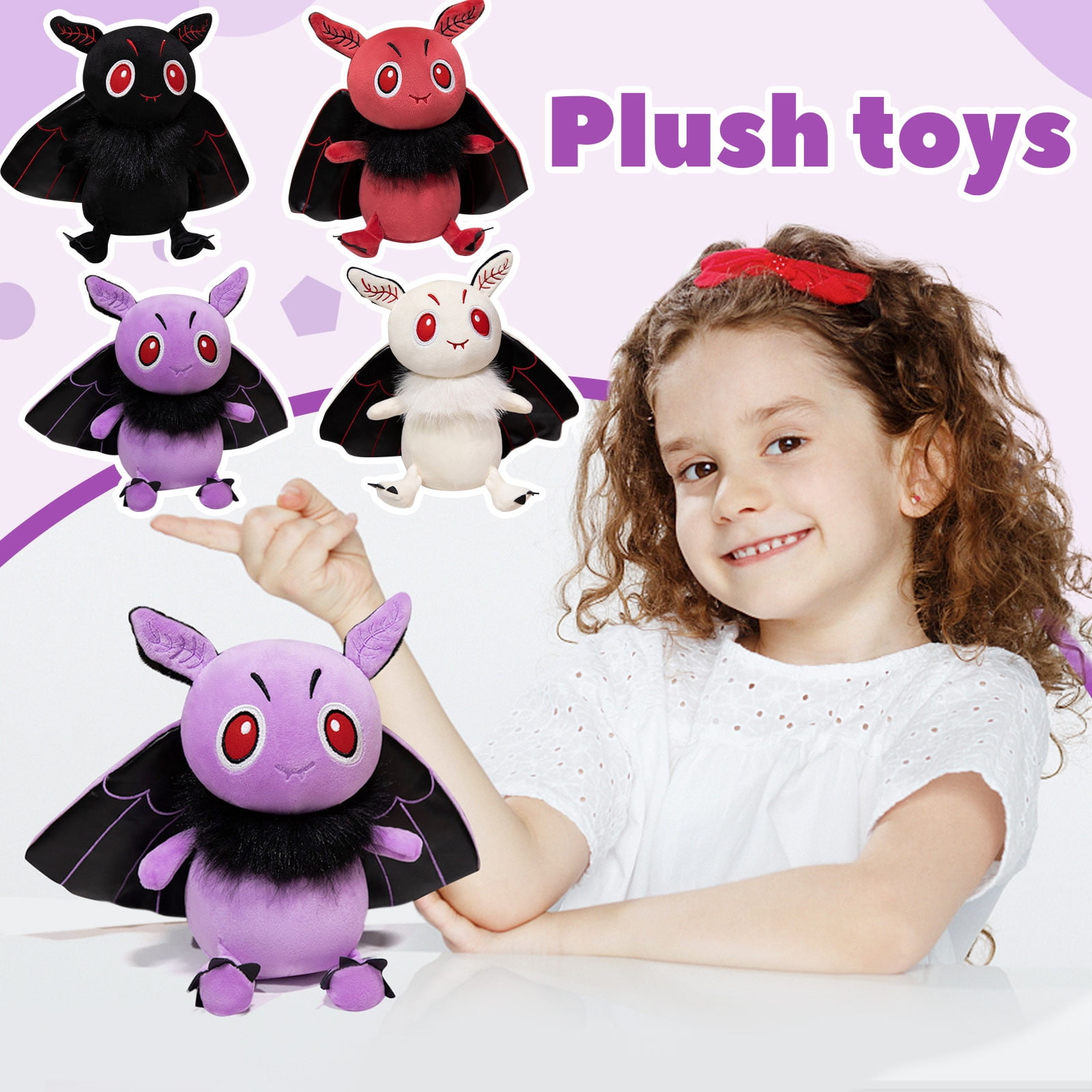 10In Halloween Dark-Themed Moth Plush Doll Decoration High-Quality ...