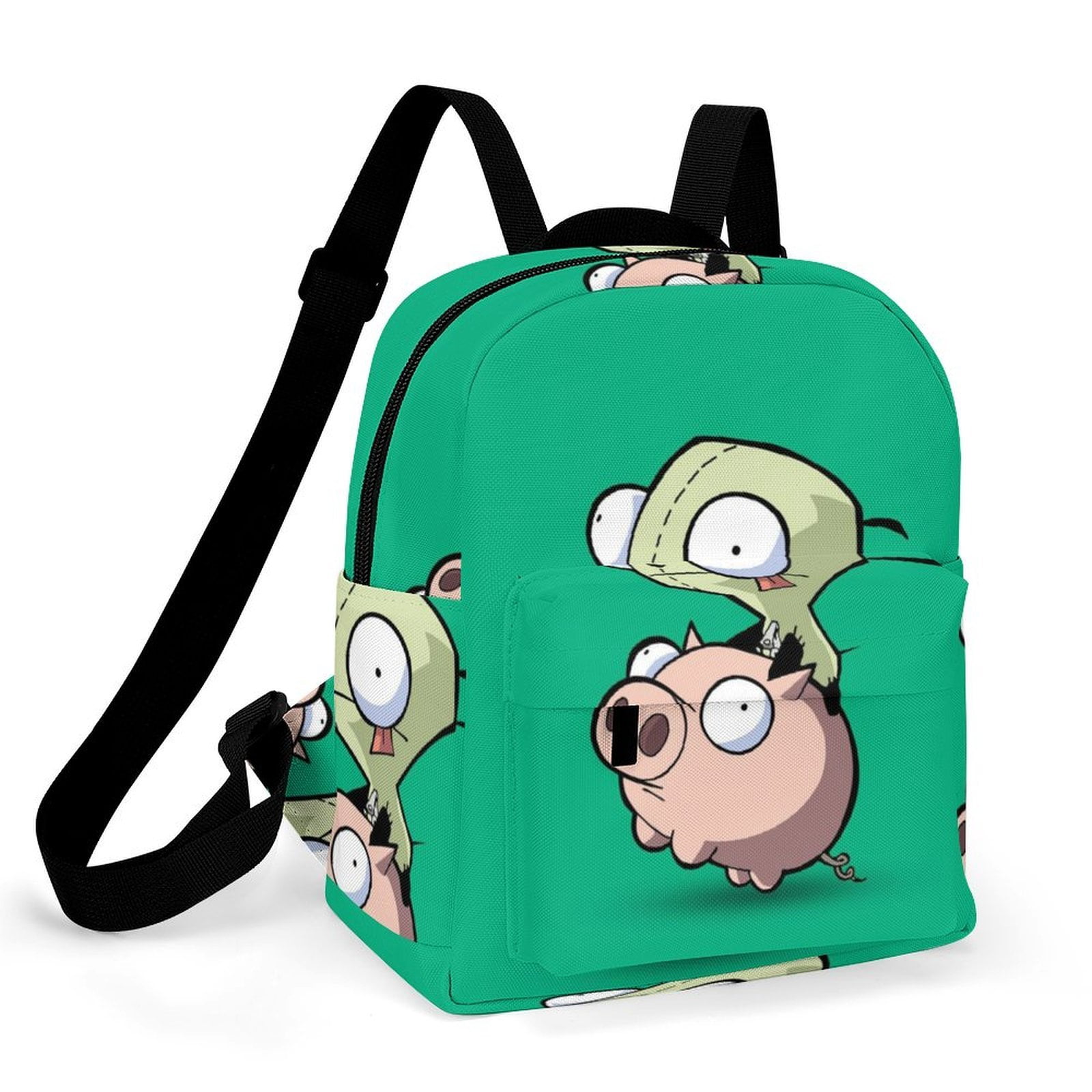 10In Inva-der Monster Z1m Gir Backpack Front Pocket Small Knapsack ...