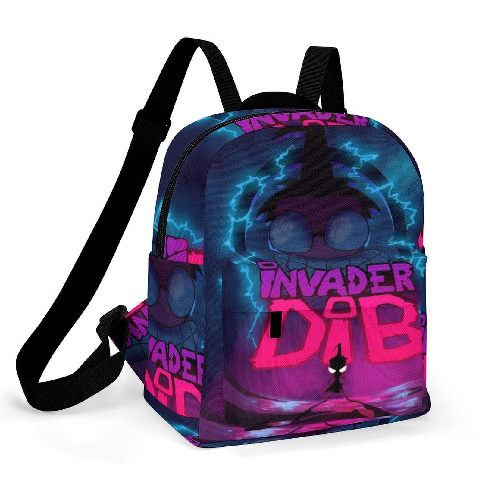 10In Inva-der Monster Z1m Gir Backpack Front Pocket Small Knapsack ...