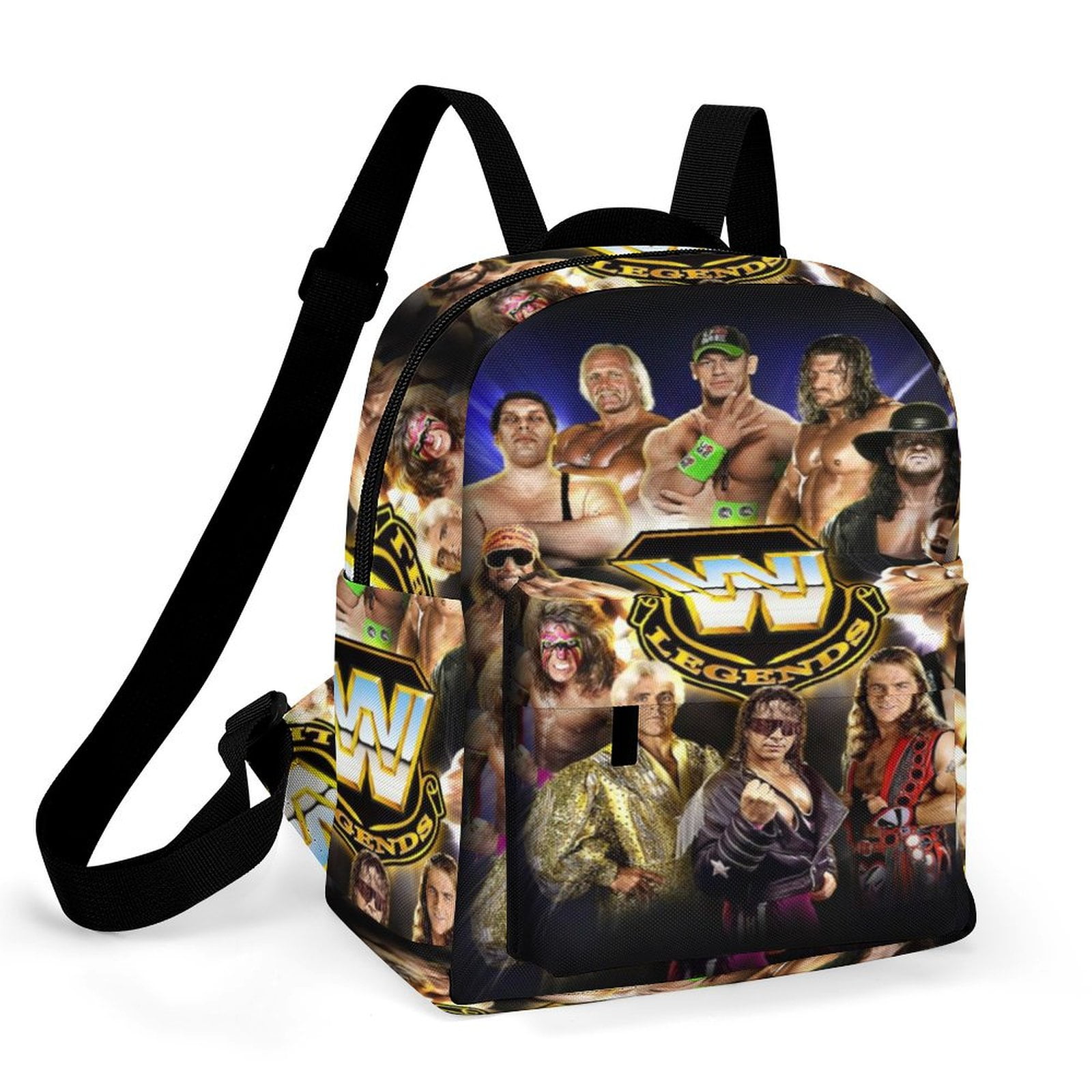 10In Wres-Tler-W,W-E Backpack Front Pocket Small Knapsack Daypack ...