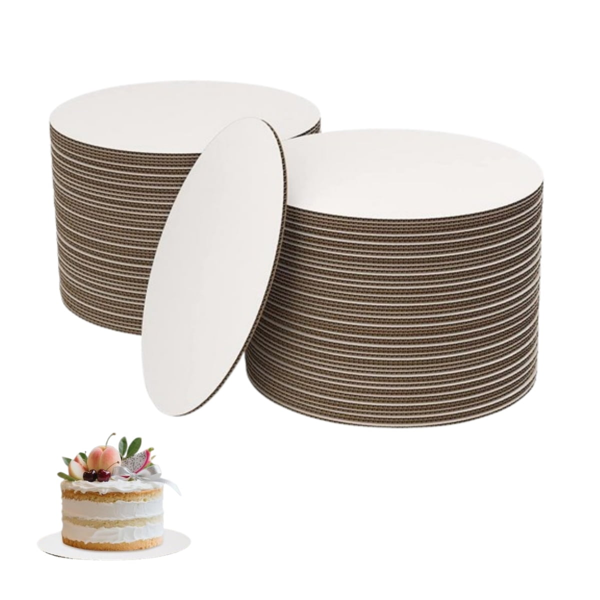 10Inch Round Cake Boards,Disposable Cake Boards,White Cardboard Tray ...