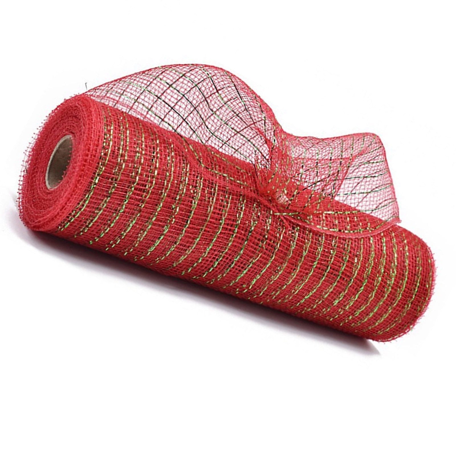 10Inchx10Yard Metallic Foil Poly Net Ribbons Set for Christmas Wreath ...