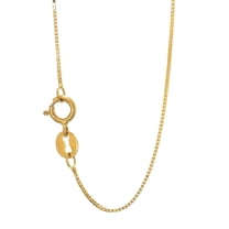 Children's 14K Solid White Gold Box Chain Baby Necklace 13 Inches ...