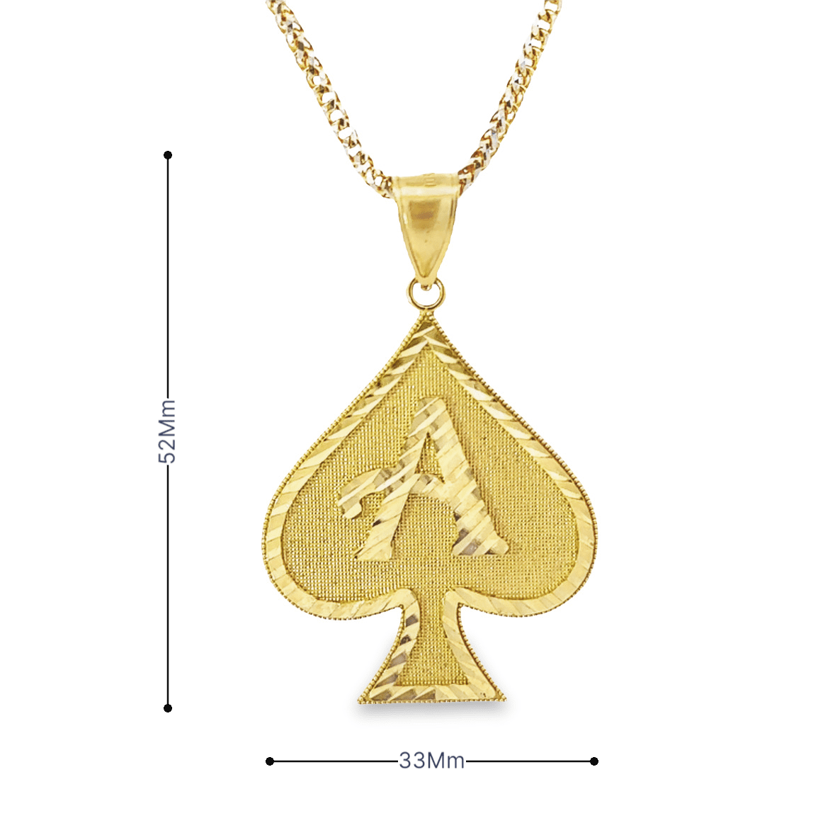 10K Gold Ace Of Spades Charm - Walmart.com