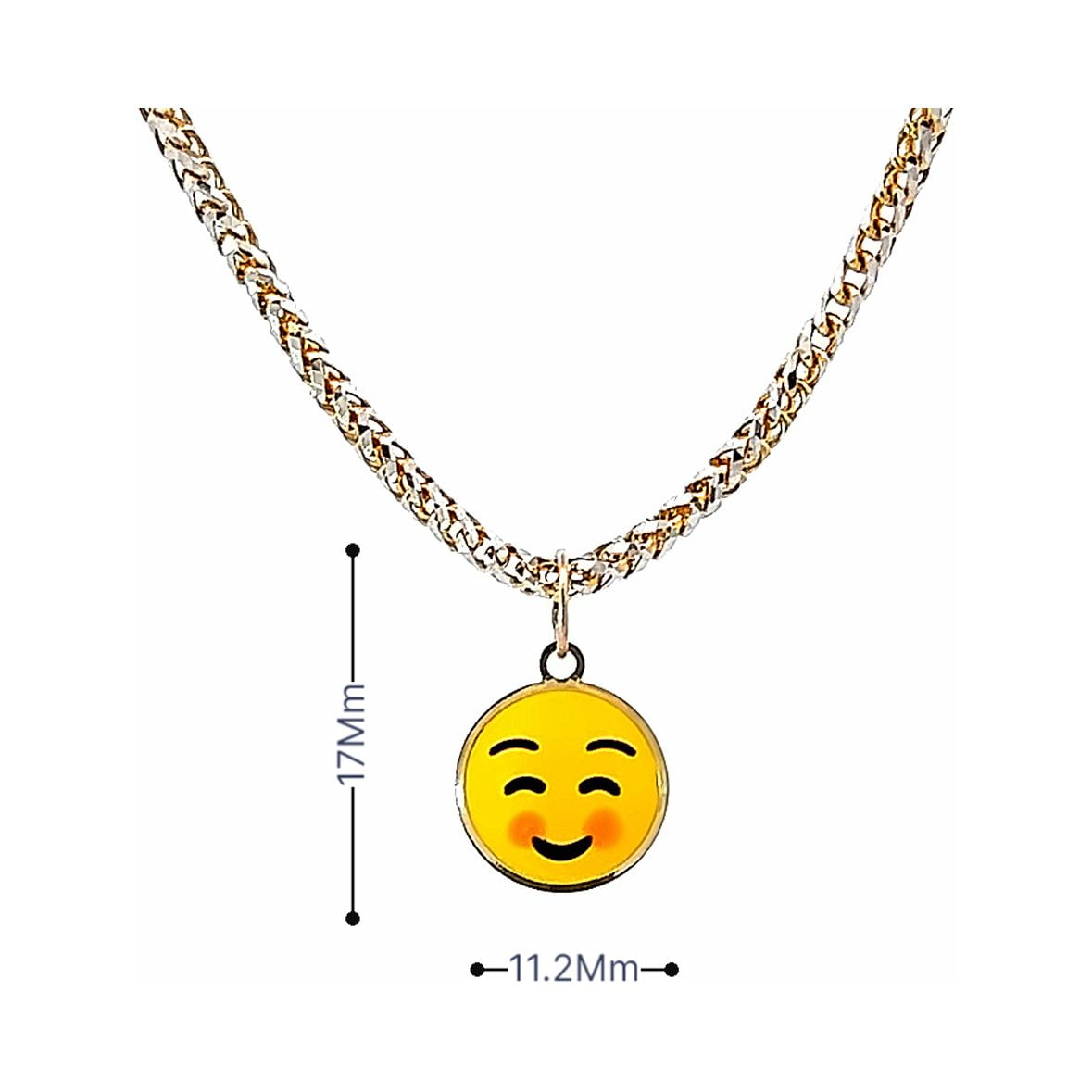 10K Gold Blushing Emoji Charm - Walmart.com