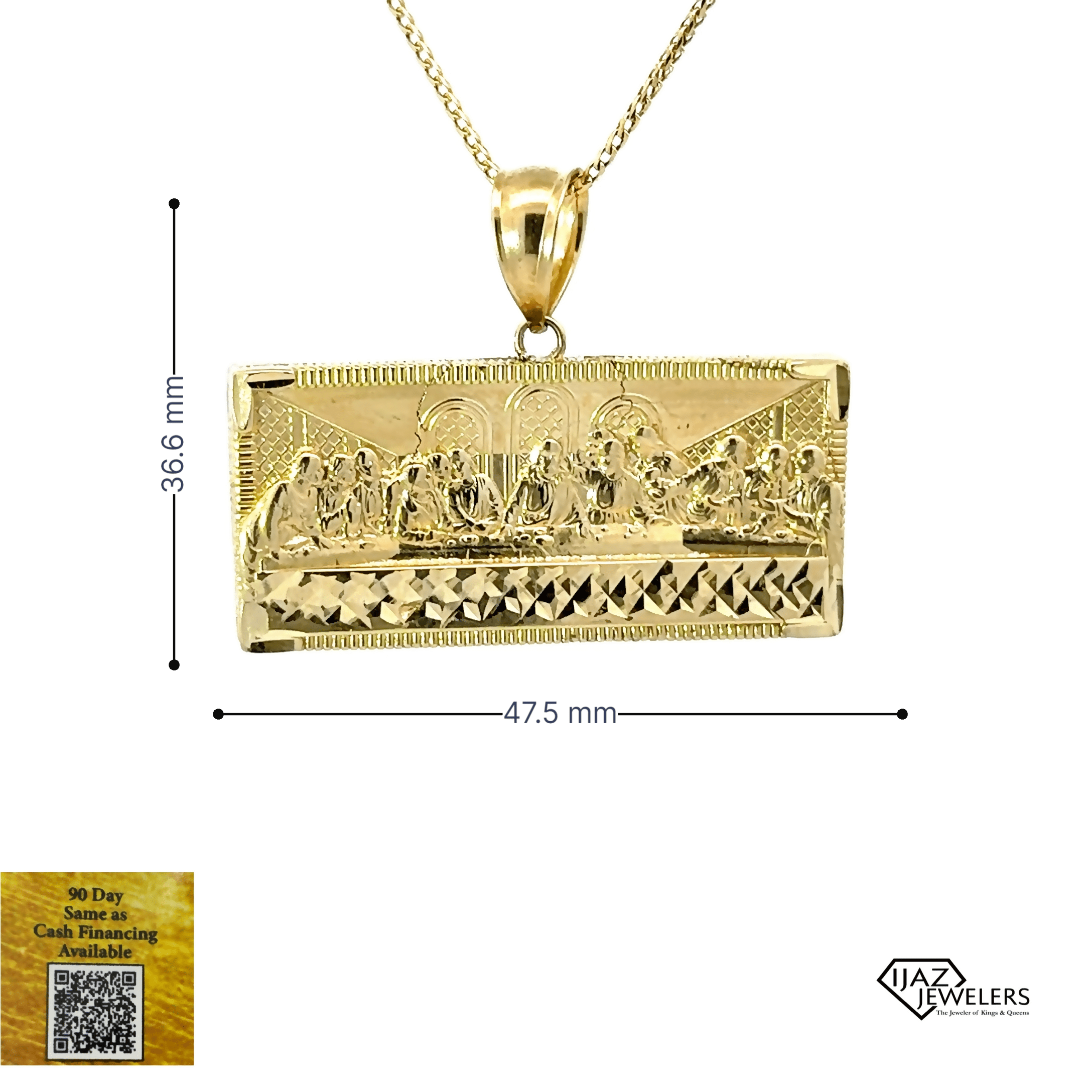 10K Gold Last Supper Charm - Walmart.com