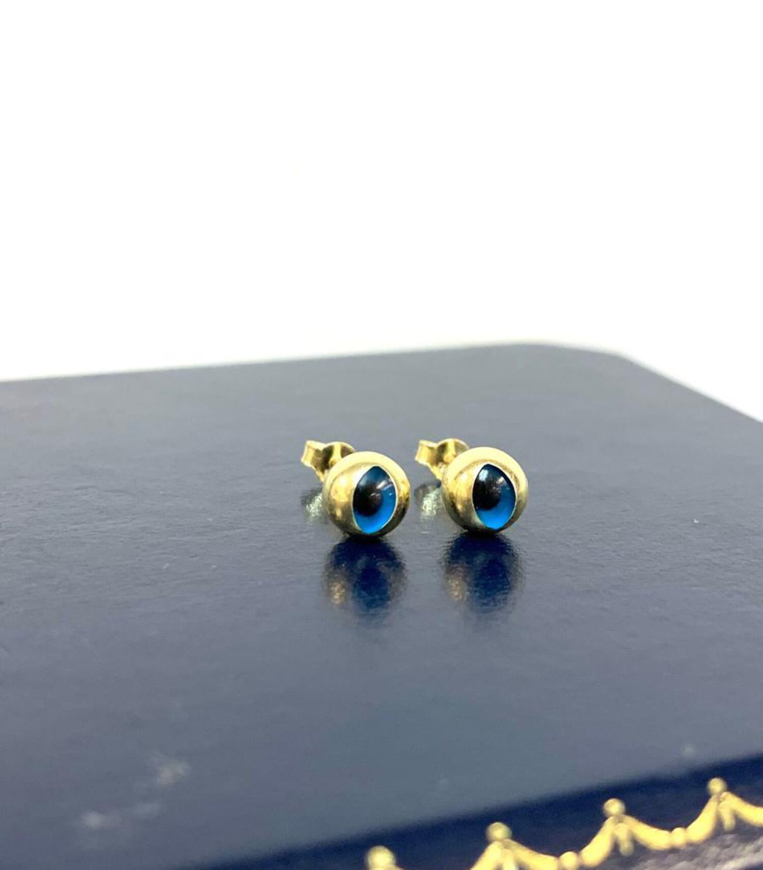 10K Gold Stud Nose Ring Long Stem 10mm Womens Nose Ring 2mm 1.5mm Nose ...