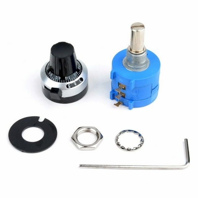 10k Ohm Potentiometer With 10 Turn Counting Dial Rotary Knob
