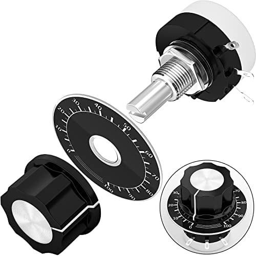 10K Potentiometer Single Turn Carbon Film Rotary Potentiometer 10K Ohm ...
