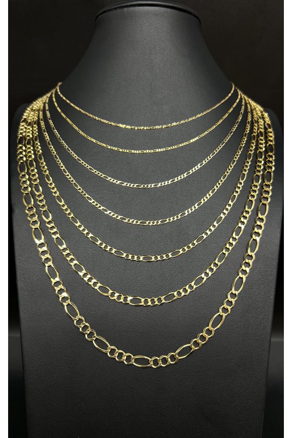 10K Gold Figaro Chains