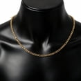 10K Real Solid Yellow Gold Figaro Chain 6mm Necklace High Polished 18 ...