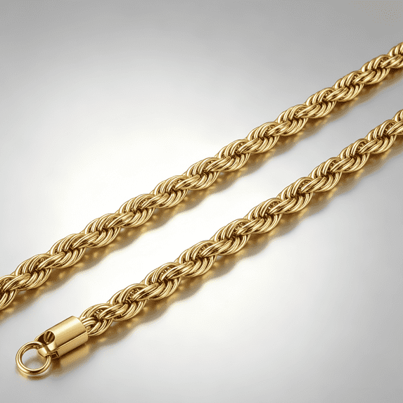 10K Real Yellow Gold 8mm 20" Necklace, 10k Real Solid Yellow Gold ...