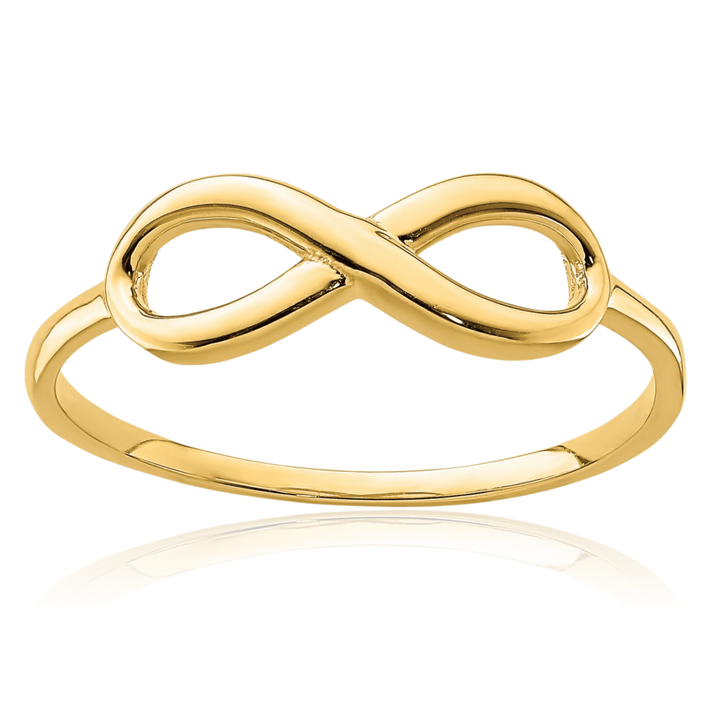 10K Solid Yellow Gold Infinity Twisted Love Knot Symbol Woven ...