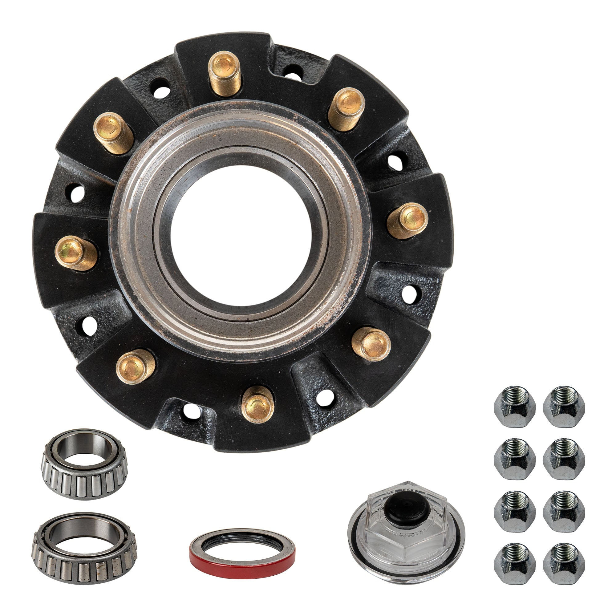 10K Trailer Axle Hub Assembly - 8 Lug (For Axles Manufactured Before 07 ...