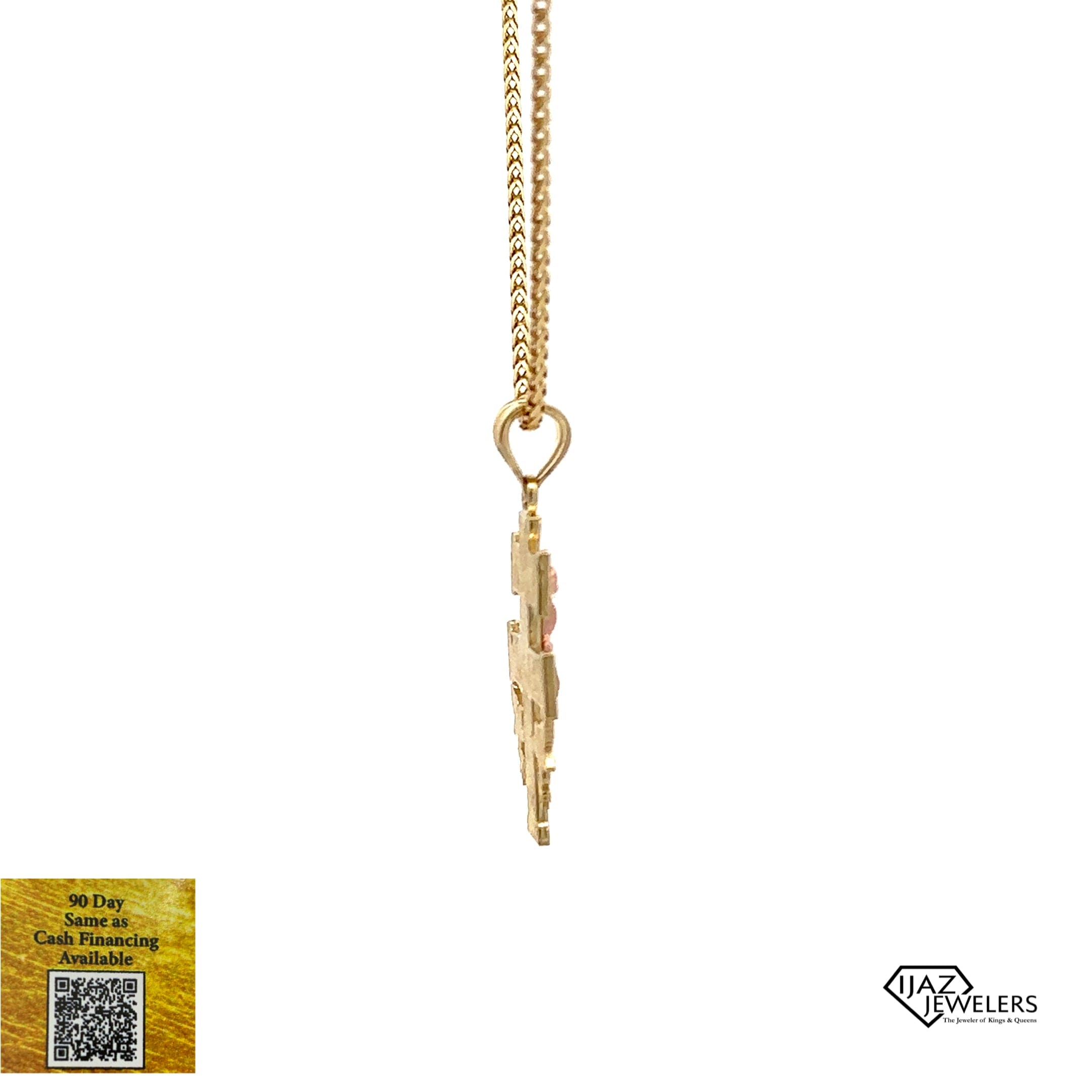 10K Two-Tone Gold Med Cara Lavaca Charm - Walmart.com