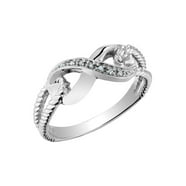 Ladies 14K Yellow Gold Heart Promise Ring - Walmart.com