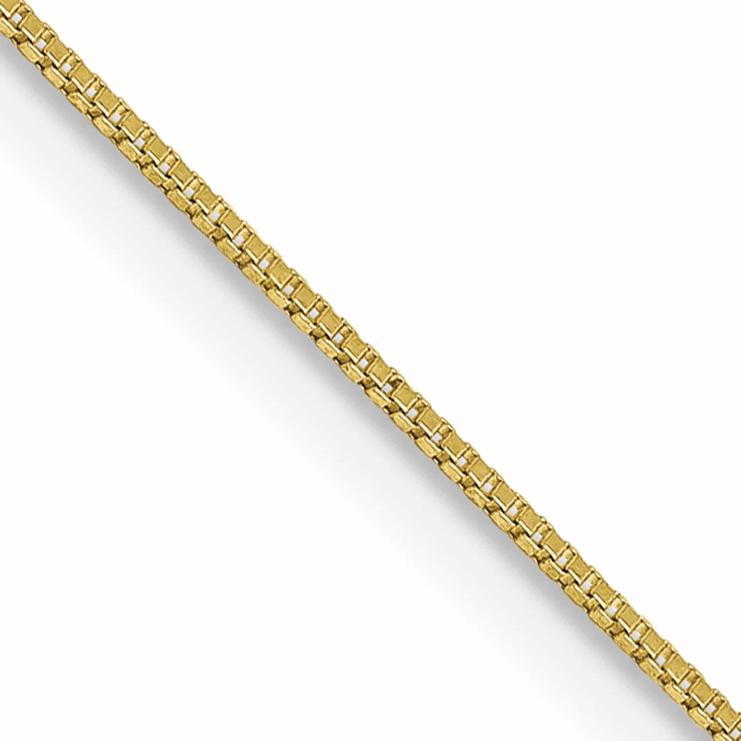 10K Yellow Gold .5mm Box Chain (14 X 0.5) Made In South Africa 10kpe1 ...