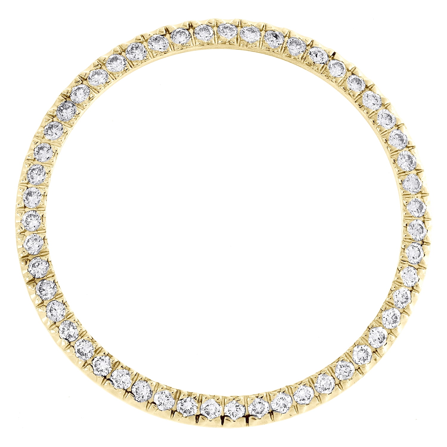 10K Yellow Gold Custom U-Cut Diamond Bezel For Rolex Day-Date 36mm ...