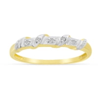 10K Yellow Gold Diamond Chevron Ring - Walmart.com