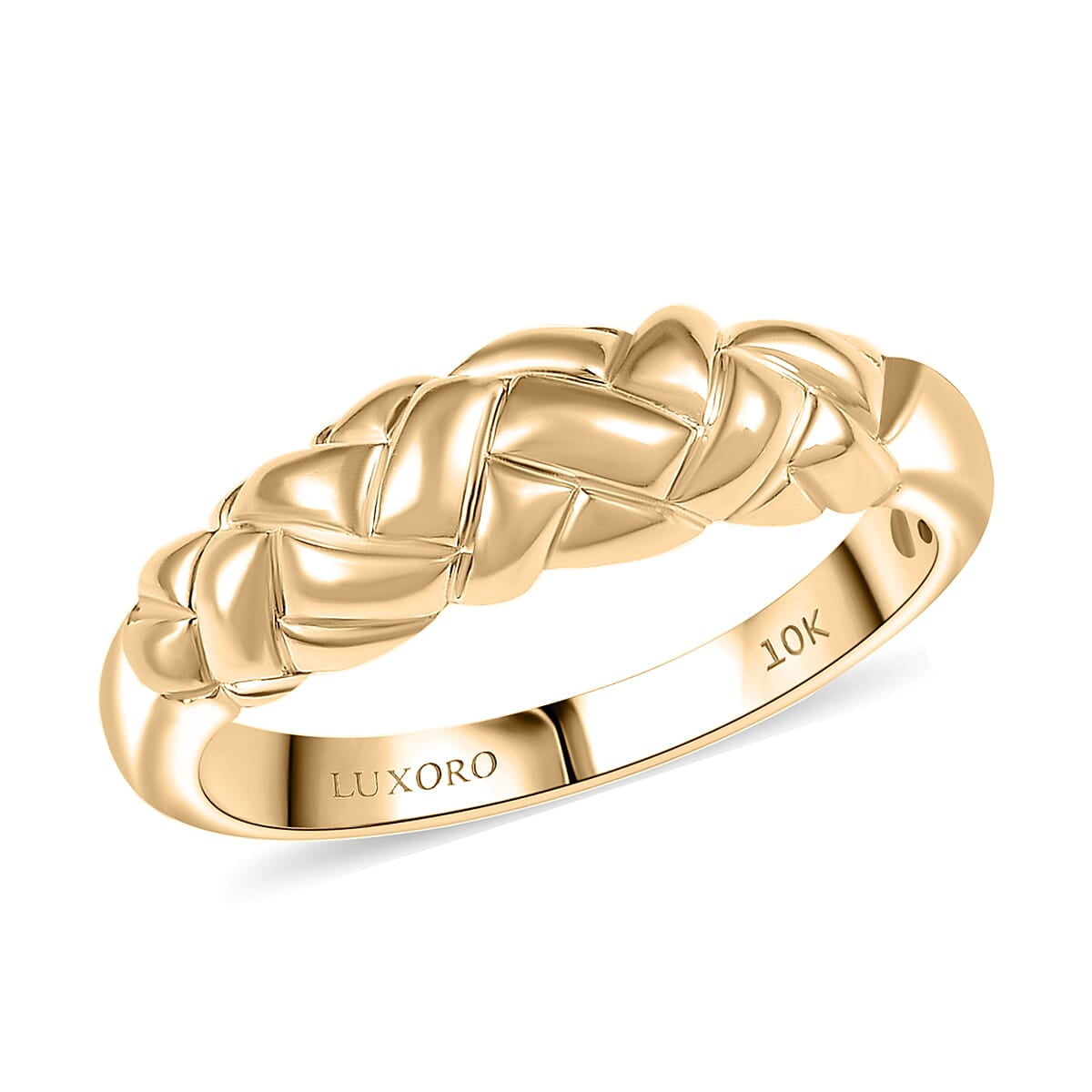 10K Yellow Gold Weaving Ring Size 7 3.50 Grams Christmas Gifts ...