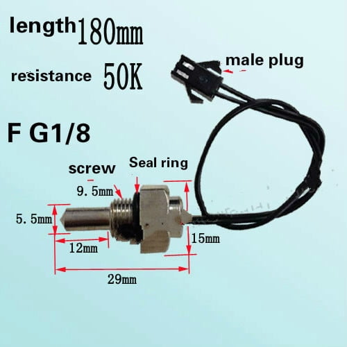10K50K Wall-mounted furnace probe Gas water heater accessories ...