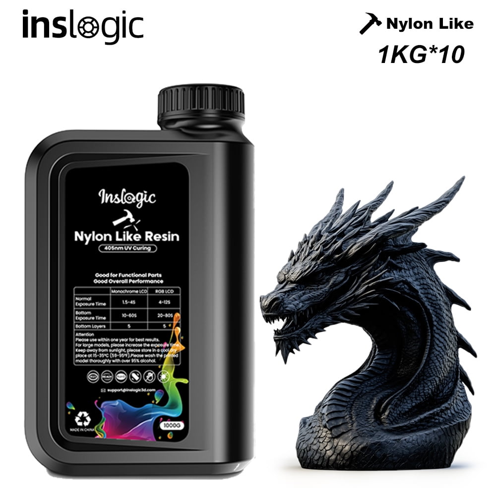 10KG 3D Printer Resin, Strong Durable Nylon Like 3D Resin For LCD DLP ...