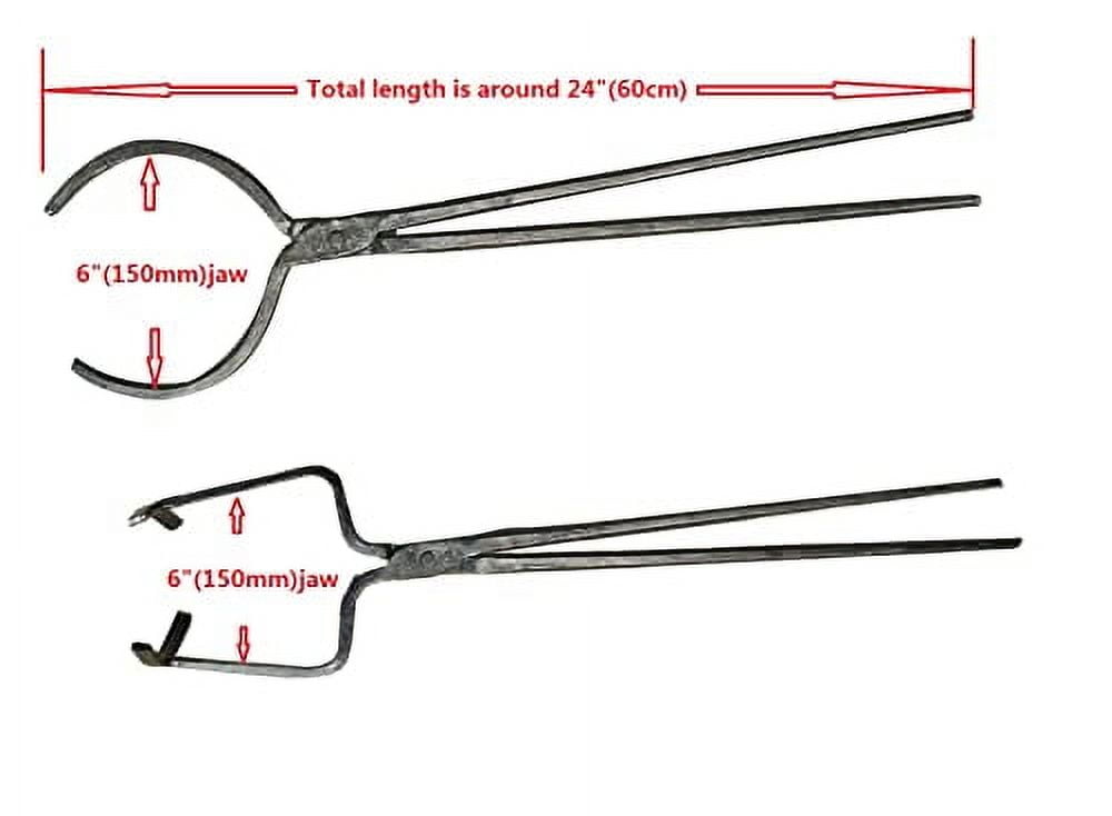 10KG Crucible Tongs for Melting Metal, Foundry Tools for Crucibles ...