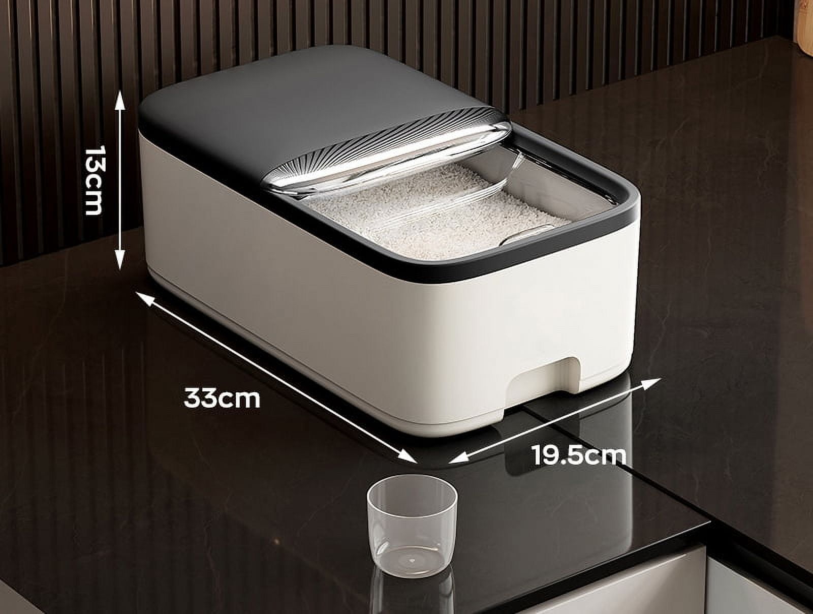 10KG Rice Storage Box Home with Lid Insect Proof Moisture Proof Rice ...