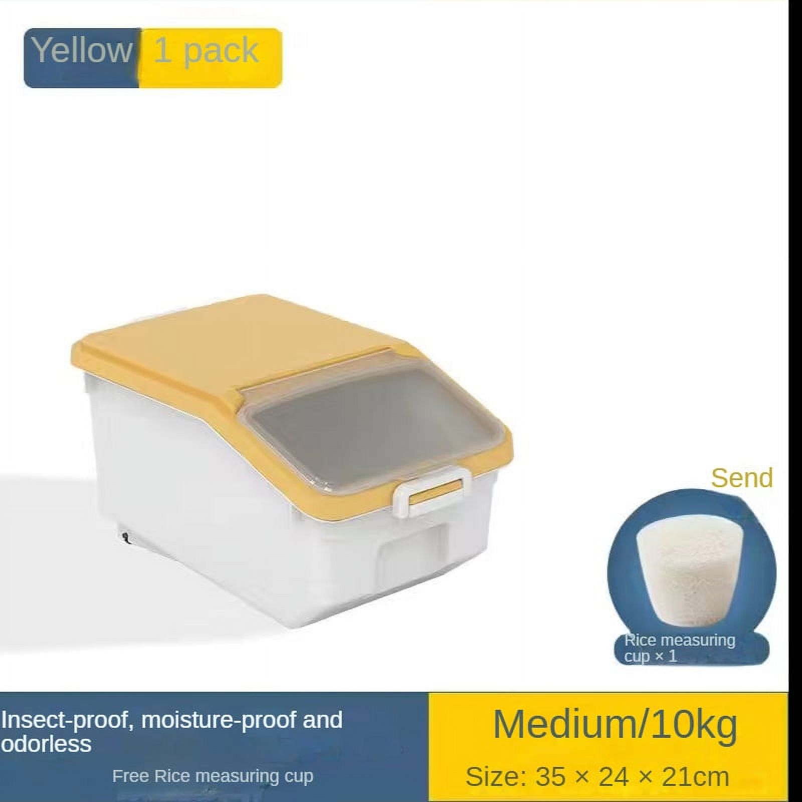 10KG Rice Storage Box Rice Dispenser Rice Container Grain Storage Jar ...