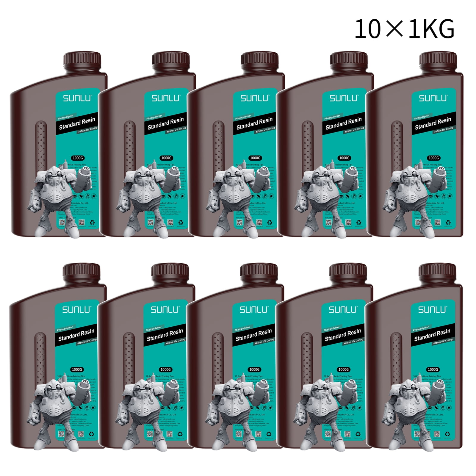 10KG SUNLU 3D Printer Resin 1KG UV 405nm Standard Resin for LCD/SLA/DLP ...