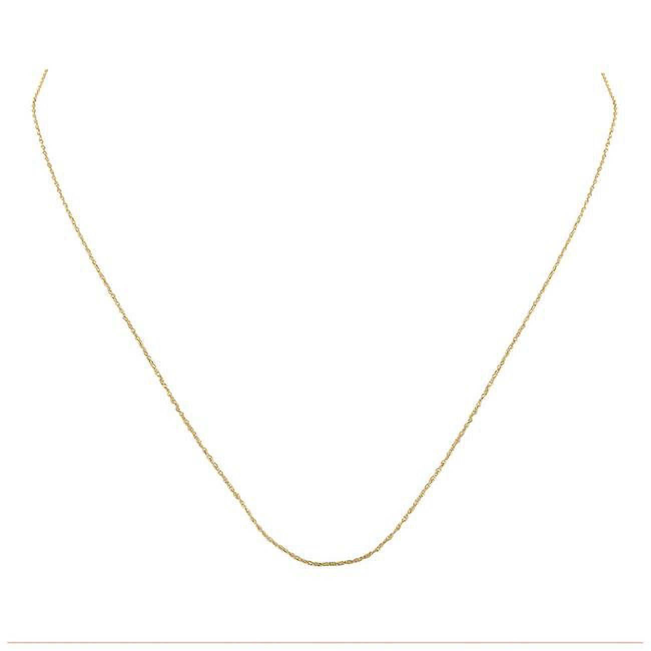 10KT Yellow Gold 18 in. Rope Chain with Spring-Ring Closure - Walmart.com