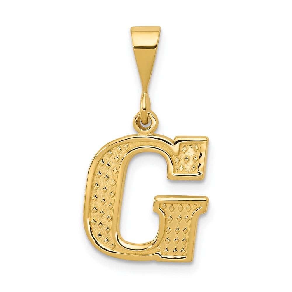 Finest Gold 10KY Initial G Pendant - Walmart.com