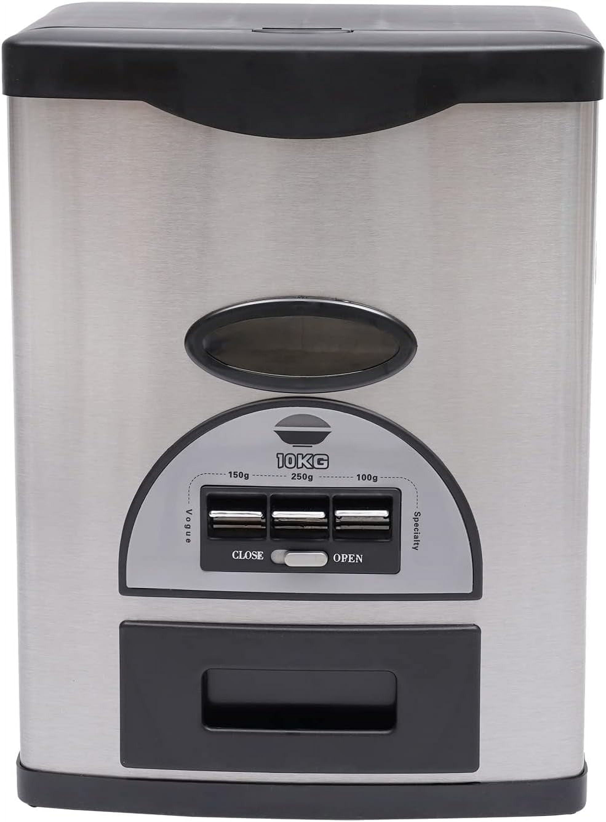 10Kg/22Lb Auto Rice Dispenser, Black Dispenser Three Gears Measuring ...