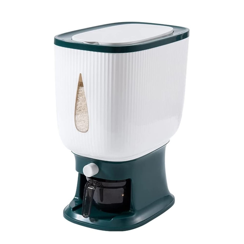 10Kg Rice Dispenser Storage Container Sealed Grain Cereal Dispenser ...