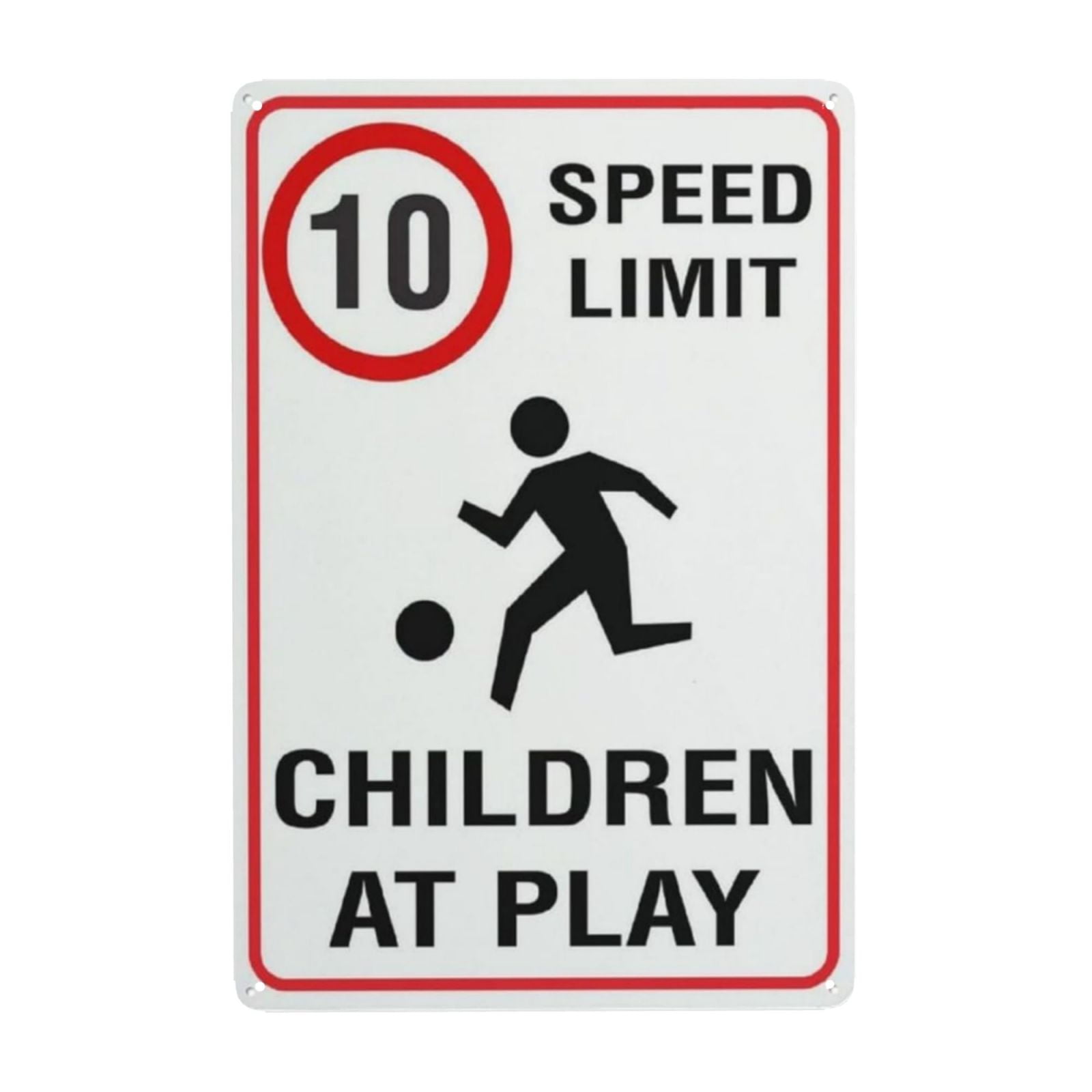 10Km Speed Limit Children At Play Sign Indoor Or Outdoor Metal Aluminum ...
