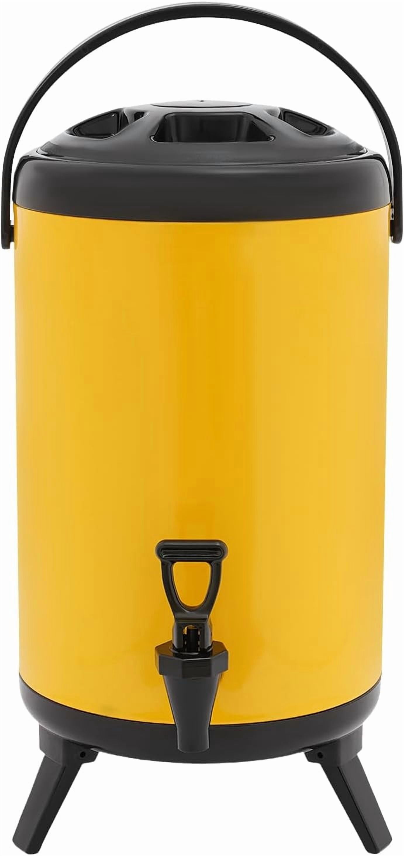 10L/2.64gal Stainless Steel Insulated Beverage Dispenser,Hot & Cold ...
