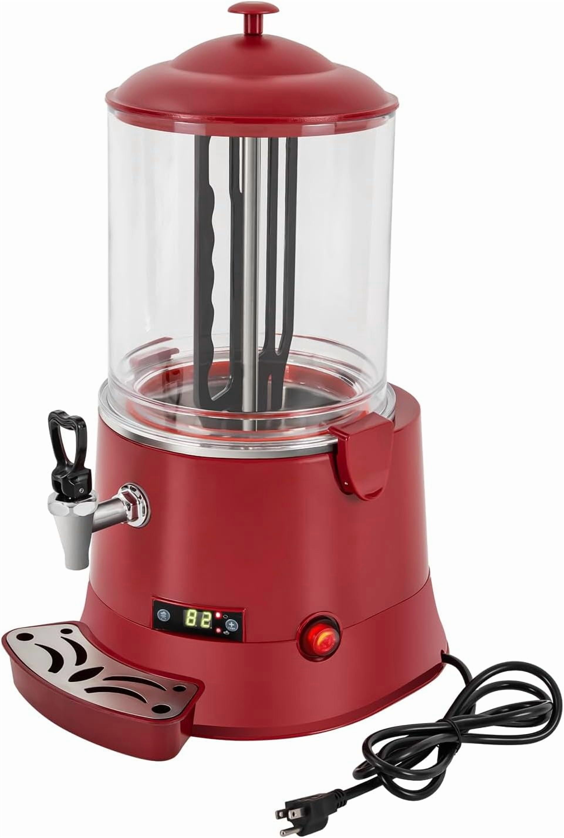 10L Commercial Hot Chocolate Maker Machine, Beverage Warmer Quick-Brewing Automatic Dispenser ...