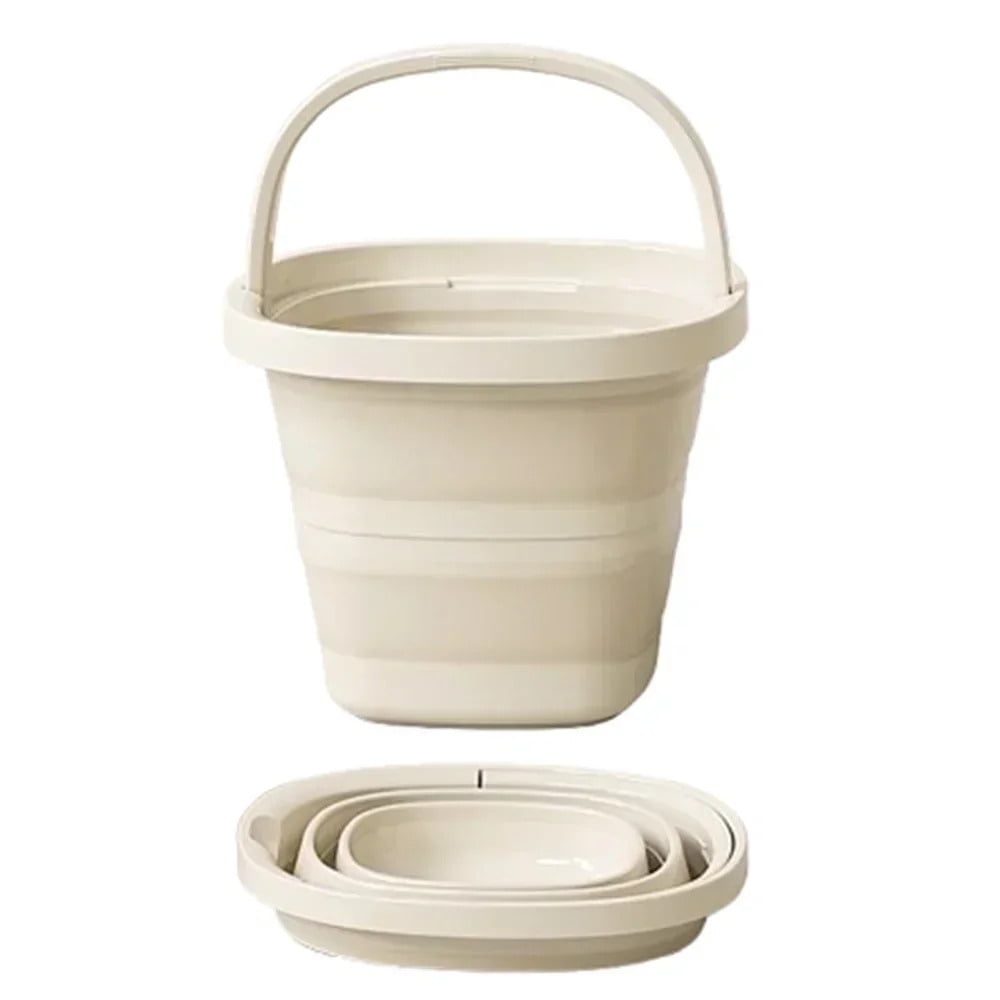 10L Foldable Bucket with Strong Folding Gallon Silicone Bucket Flexible ...