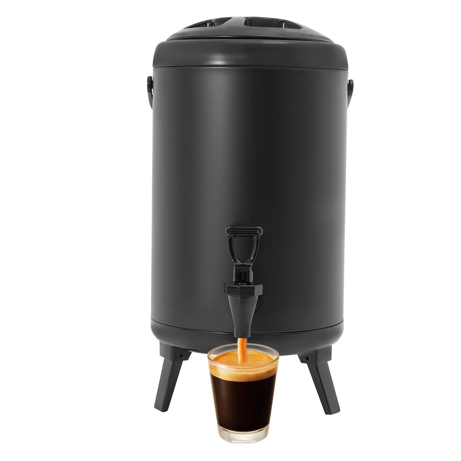 10L Hot & Cold Drink Dispenser with Spigot, Stainless Steel Insulated ...
