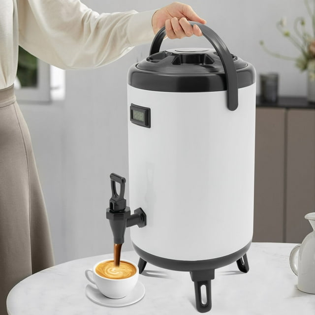10L Insulated Beverage Dispenser Stainless Steel Hot Drink Dispenser ...