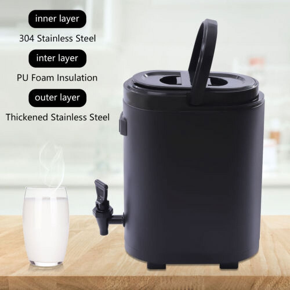 10L Kitchen Insulated Beverage Dispenser Hot Cold Drink Dispenser ...