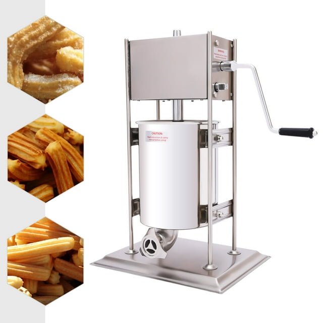 10L Manual Spanish Churro Machine Vertical Sausage Stuffer Stainless ...