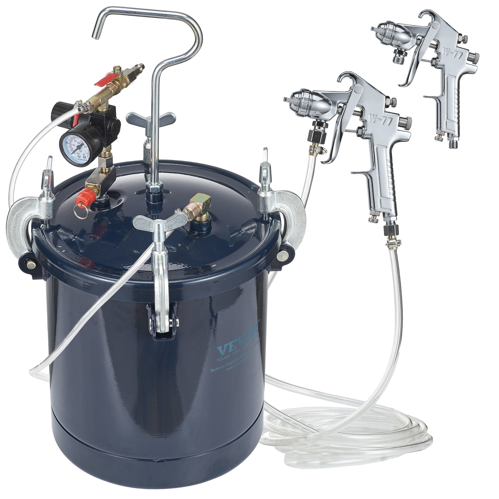 10L Paint Pressure Pot - Industrial Spray System w/2 Guns & Nozzles ...