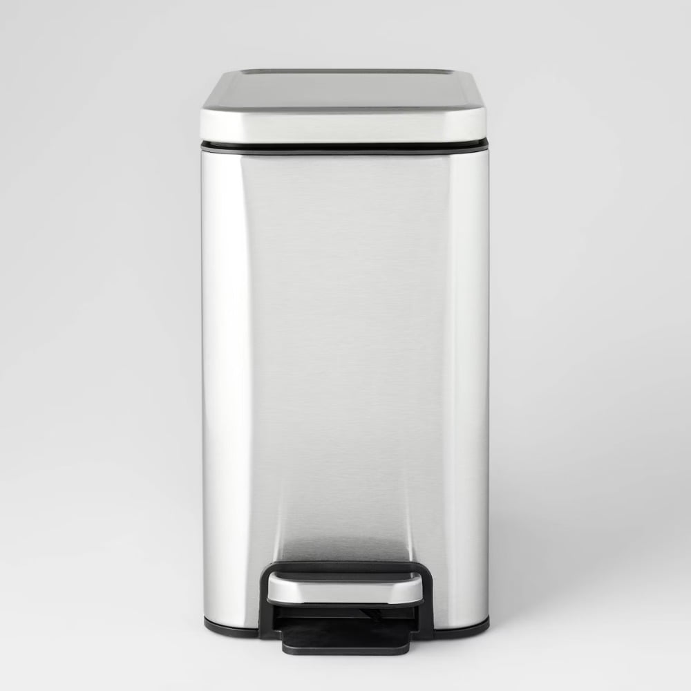 10L Stainless Slim Step Trash Can - Walmart.com