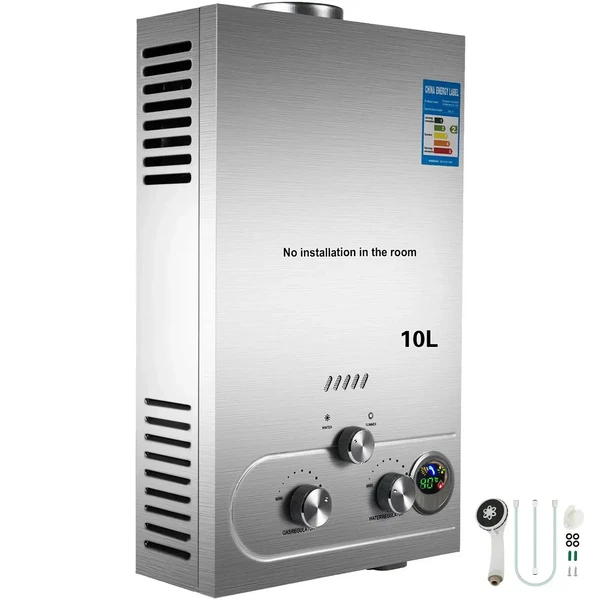10L Tankless Natural Gas Hot Water Heater – Instant Boiler for Home ...