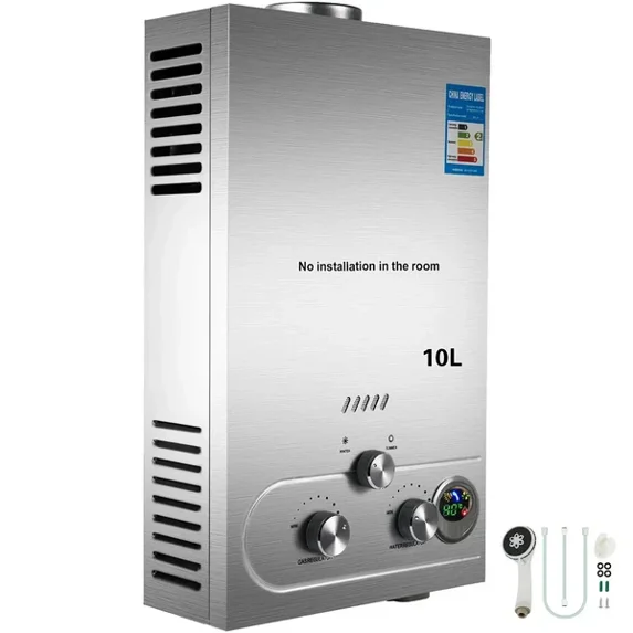 10L Tankless Natural Gas Hot Water Heater – Instant Boiler for Home ...