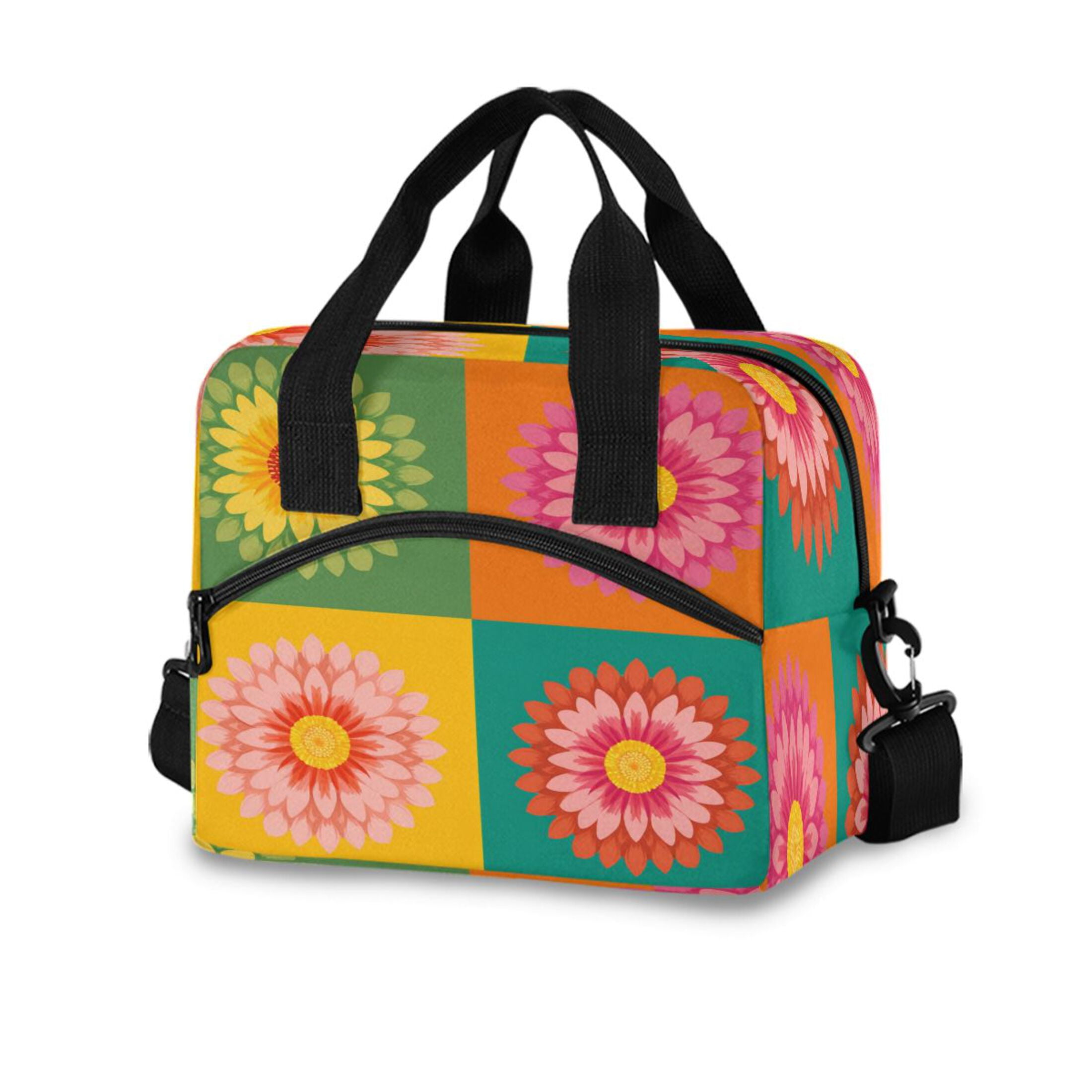 10L Tote Insulated Reusable Lunch Bag With Adjustable Strap Vector ...